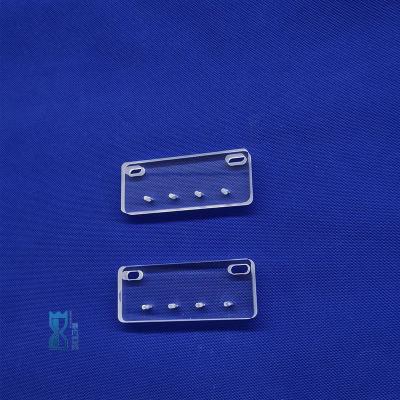 China Factory Custom High Transparent Transparent Quartz Punch Sheet for sale