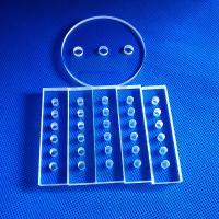 China Professional Custom Corrosion Resistant Perforated Quartz Glass Sheet for sale