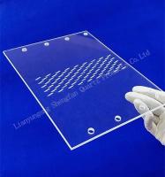 China Professional Custom Corrosion Resistant Perforated Quartz Glass Sheet for sale