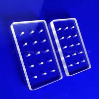 China Professional Custom Ultraviolet Quartz Perforated Glass Sheet for sale