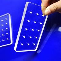 China Professional Custom Ultraviolet Quartz Perforated Glass Sheet for sale