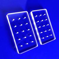 China Professional Custom Ultraviolet Quartz Perforated Glass Sheet for sale