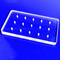 China Professional Custom Ultraviolet Quartz Perforated Glass Sheet for sale
