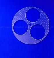 China Professional Custom Ultraviolet Quartz Perforated Glass Sheet for sale