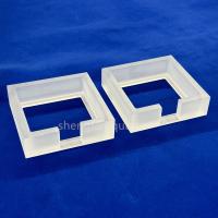 China CNC Finishing Custom Corrosion Resistant High Temperature Opaque Frosted Quartz Products for sale