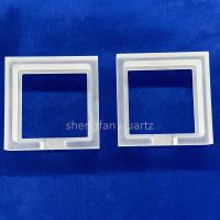 China CNC Finishing Custom Corrosion Resistant High Temperature Opaque Frosted Quartz Products for sale