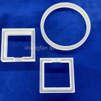 China CNC Finishing Custom Corrosion Resistant High Temperature Opaque Frosted Quartz Products for sale
