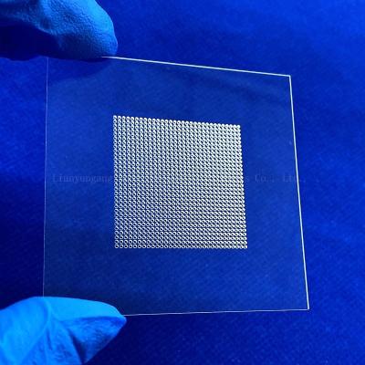 China High Purity High Temperature UV Window Perforated Fused Quartz Glass Plate for sale
