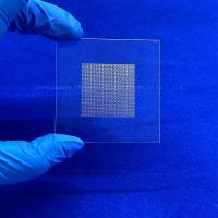 China High Purity High Temperature UV Window Perforated Fused Quartz Glass Plate for sale