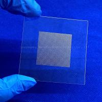 China High Purity High Temperature UV Window Perforated Fused Quartz Glass Plate for sale