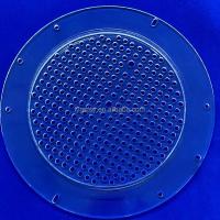 China High Purity High Temperature UV Window Perforated Fused Quartz Glass Plate for sale