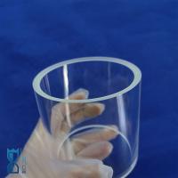 China Customized High Purity Transparent Polished Clear Glass Tube Furnace for sale