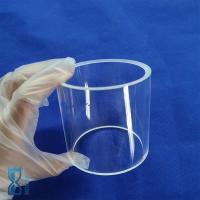 China Customized High Purity Transparent Polished Clear Glass Tube Furnace for sale