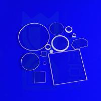 China High Purity High Temperature UV Window Perforated Fused Quartz Glass Plate for sale
