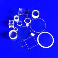 China High Purity High Temperature UV Window Perforated Fused Quartz Glass Plate for sale