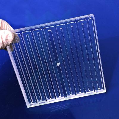 China CNC Machining Of High Precision Fused Quartz Perforated Quartz Glass Sheets for sale