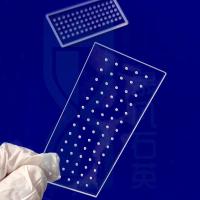 China High Purity High Temperature UV Window Perforated Fused Quartz Glass Plate for sale