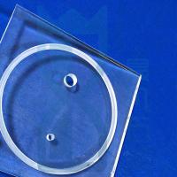 China CNC Machining Of High Precision Fused Quartz Perforated Quartz Glass Sheets for sale