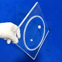 China CNC Machining Of High Precision Fused Quartz Perforated Quartz Glass Sheets for sale