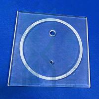 China CNC Machining Of High Precision Fused Quartz Perforated Quartz Glass Sheets for sale
