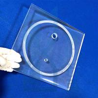 China CNC Machining Of High Precision Fused Quartz Perforated Quartz Glass Sheets for sale