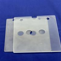 China Factory Custom High Temperature Resistant Opaque Perforated Quartz Sheet for sale