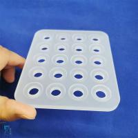 China Professional Custom High Temperature Resistance Frosted Perforated Quartz Glass Sheet for sale