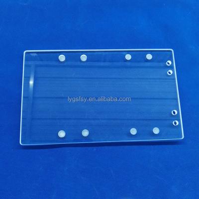 China Professional Custom High Temperature Resistant Transparent Quartz Punching Sheet for sale