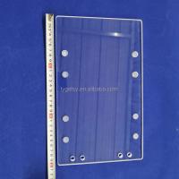 China Professional Custom High Temperature Resistant Transparent Quartz Punching Sheet for sale