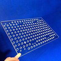 China Professional Custom High Temperature Resistant Transparent Quartz Punching Sheet for sale