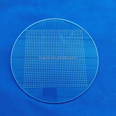 China Professional Custom UV Transparent Laser Perforated Quartz Sheet for sale