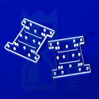 China CNC Finishing Custom High Light Transmission Quartz Step Sheet for sale