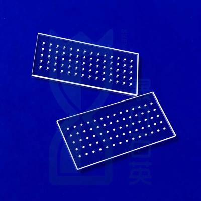China Professional Custom Ultraviolet Laser Perforating Quartz Glass for sale