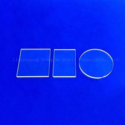 China Professional Custom UV Transparent Ultra Thin Quartz Glass Sheet for sale