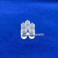 China Custom High Light Transmittance High Purity Full Transparent Slotted Quartz Rod Quartz Boat for sale