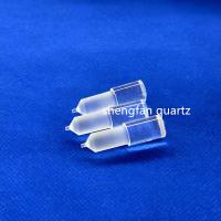 China Custom High Light Transmittance High Purity Full Transparent Slotted Quartz Rod Quartz Boat for sale