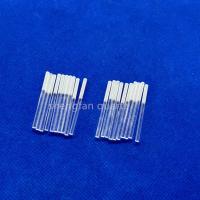 China Custom High Light Transmittance High Purity Full Transparent Slotted Quartz Rod Quartz Boat for sale