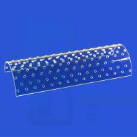 China Transparent Semicircle Quartz Glass Tube High Hardness for sale