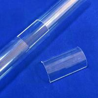 China Transparent Semicircle Quartz Glass Tube High Hardness for sale