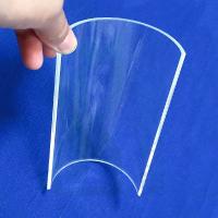 China Transparent Semicircle Quartz Glass Tube High Hardness for sale