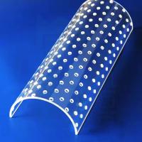 China Transparent Semicircle Quartz Glass Tube High Hardness for sale