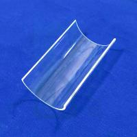 China Transparent Semicircle Quartz Glass Tube High Hardness for sale