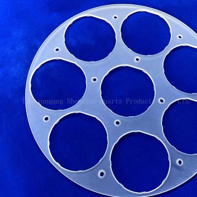 China Custom Quartz Frosted Accessories Semiconductor High Temperature Resistance High Purity for sale