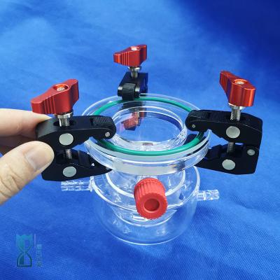 China Custom High Temperature Corrosion Resistant Transparent Quartz Reactor for sale