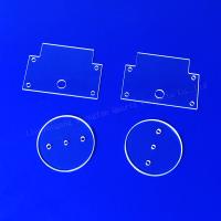 China CNC Machining Of High Precision Fused Quartz Perforated Quartz Glass Sheets for sale