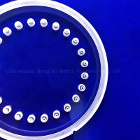 China CNC Machining Of High Precision Fused Quartz Perforated Quartz Glass Sheets for sale