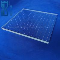 China CNC Machining Of High Precision Fused Quartz Perforated Quartz Glass Sheets for sale
