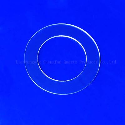 China CNC Custom High Temperature Resistant Round Square Punching And Grooving Quartz Glass Parts for sale