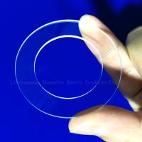 China CNC Custom High Temperature Resistant Round Square Punching And Grooving Quartz Glass Parts for sale