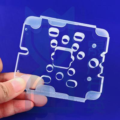 China Custom High Temperature Corrosion Resistant Quartz Transparent Opaque Punching Step for sale